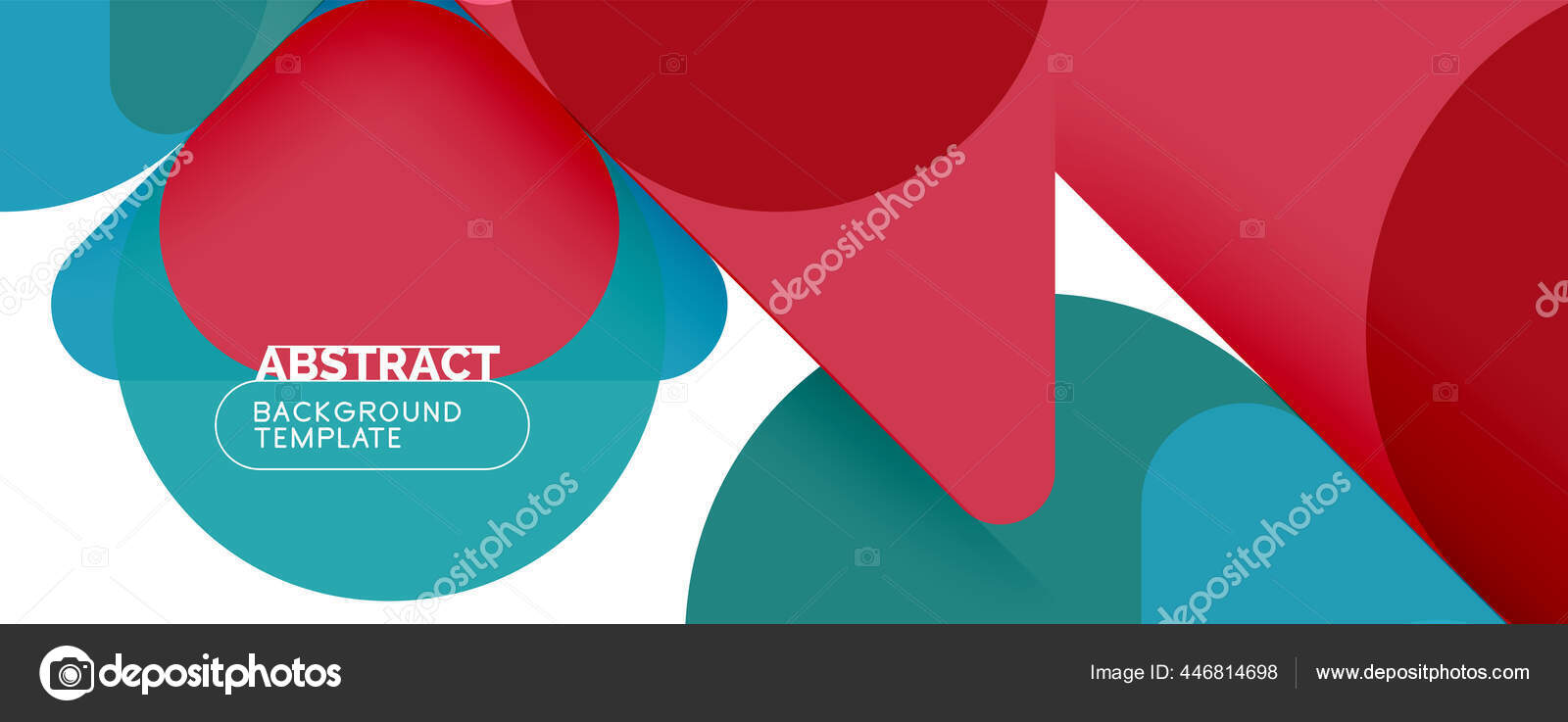 Modern geometric round shapes and dynamic lines, abstract background ...