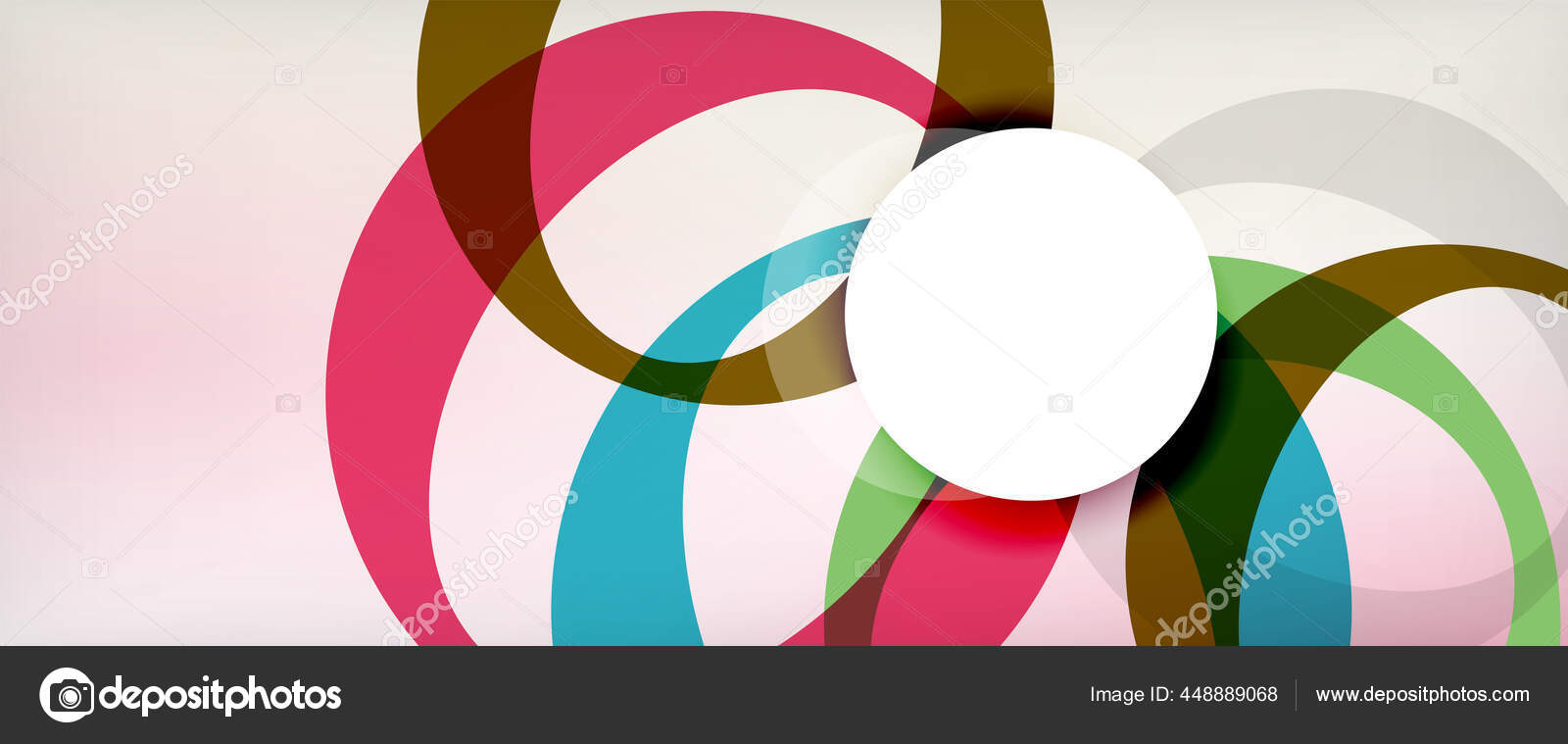 Ring geometric shapes, o letter repetition wallpaper. Abstract ...