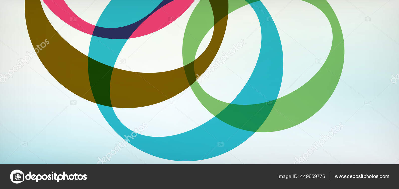 Ring geometric shapes, o letter repetition wallpaper. Abstract ...