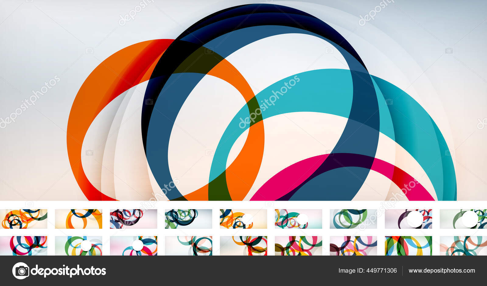 Ring geometric shapes, o letter repetition composition wallpaper mega ...