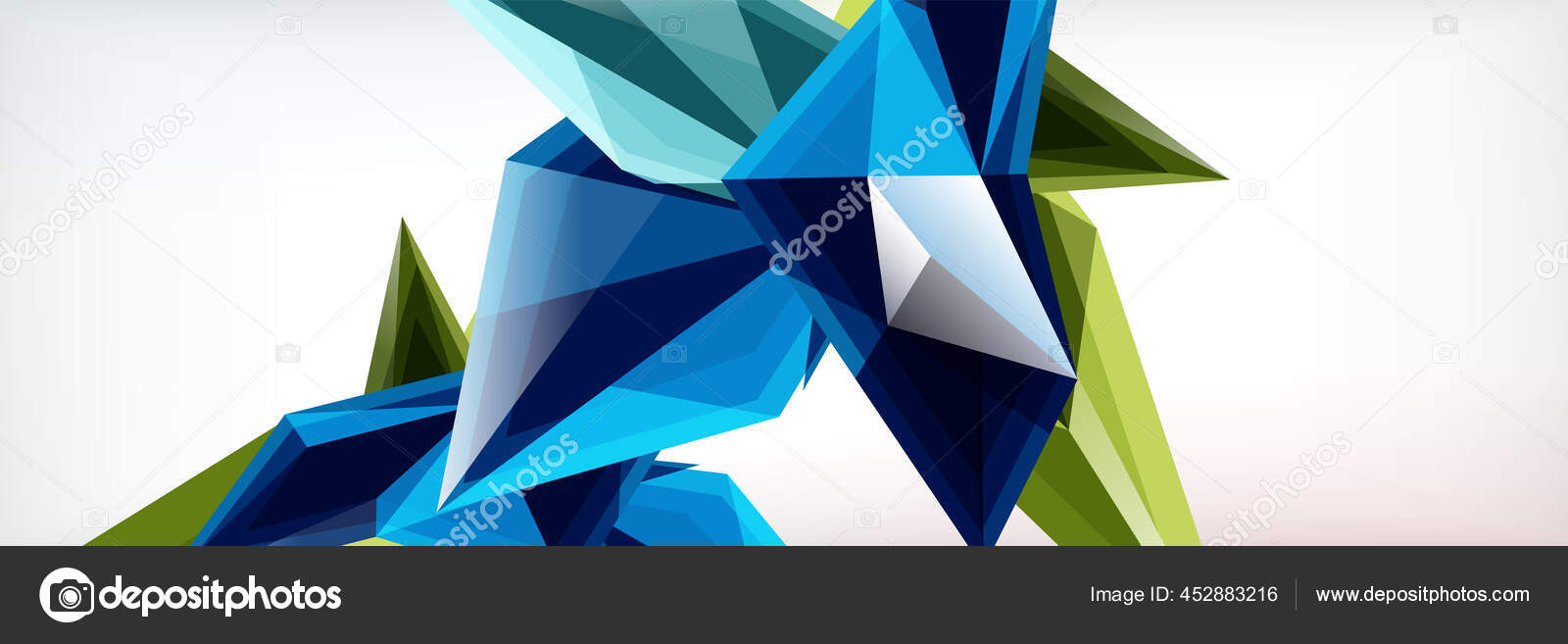 Vector 3d triangles and pyramids abstract background for business or ...