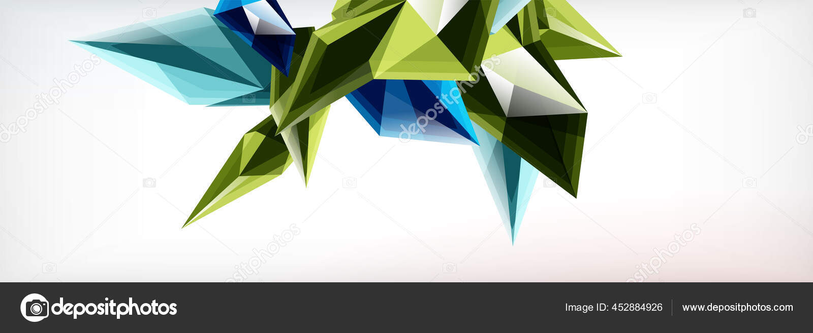 Vector 3d triangles and pyramids abstract background for business or ...