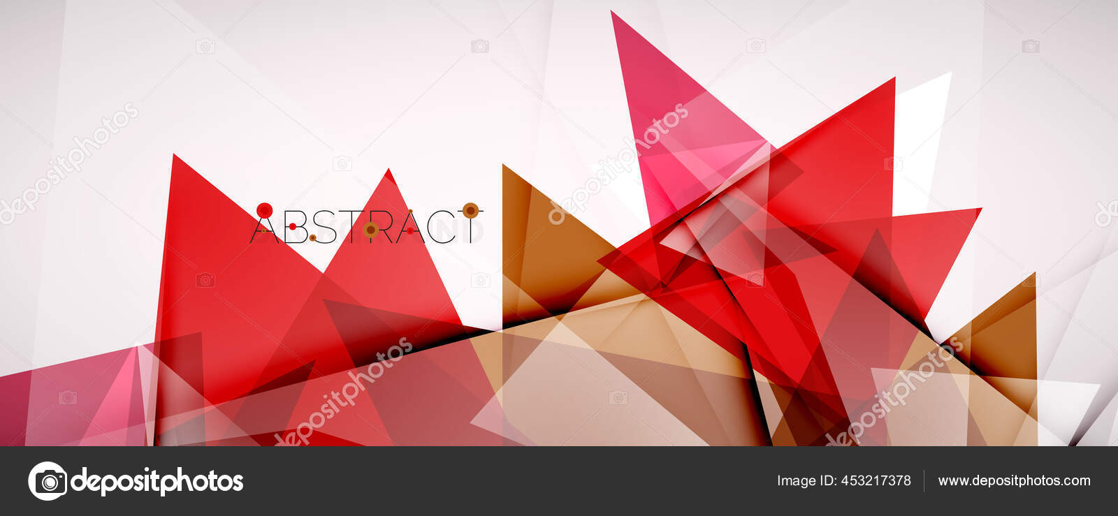 Geometric abstract background. Color triangle shapes. Vector ...