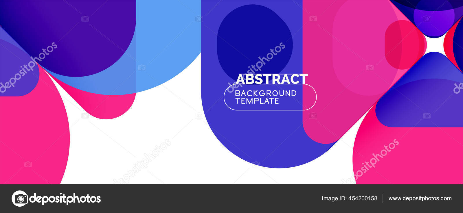 Modern geometric round shapes and dynamic lines, abstract background ...