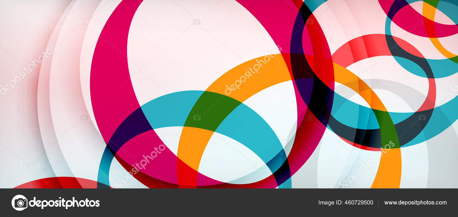 Ring geometric shapes, o letter repetition wallpaper. Abstract ...
