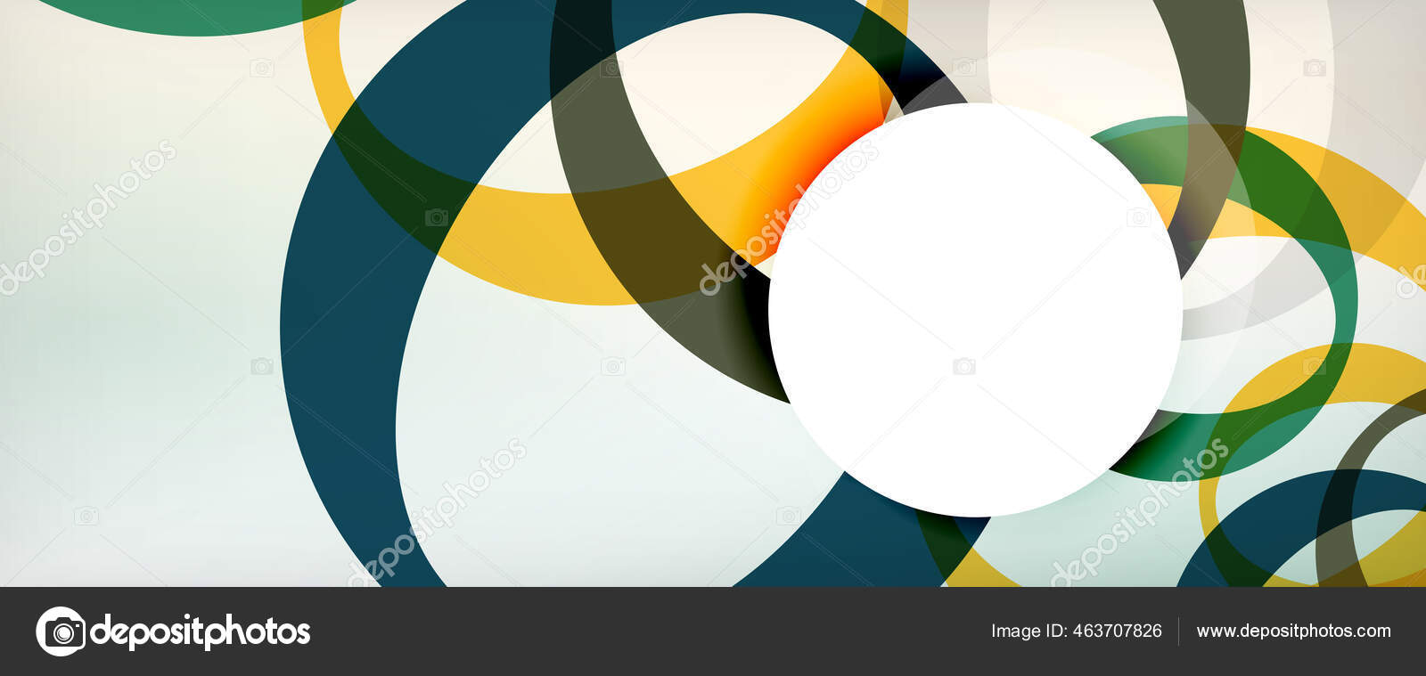 Ring geometric shapes, o letter repetition wallpaper. Abstract ...