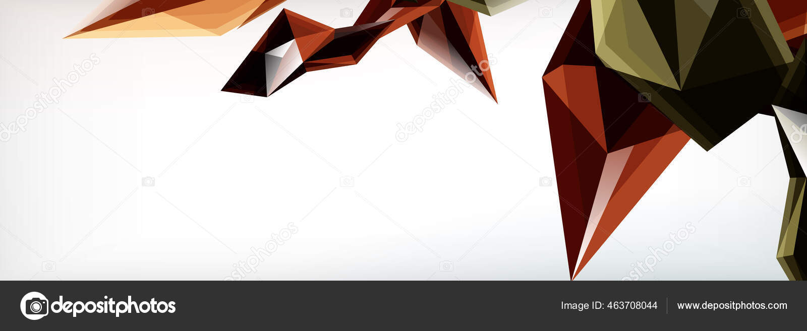 Vector 3d triangles and pyramids abstract background for business or ...