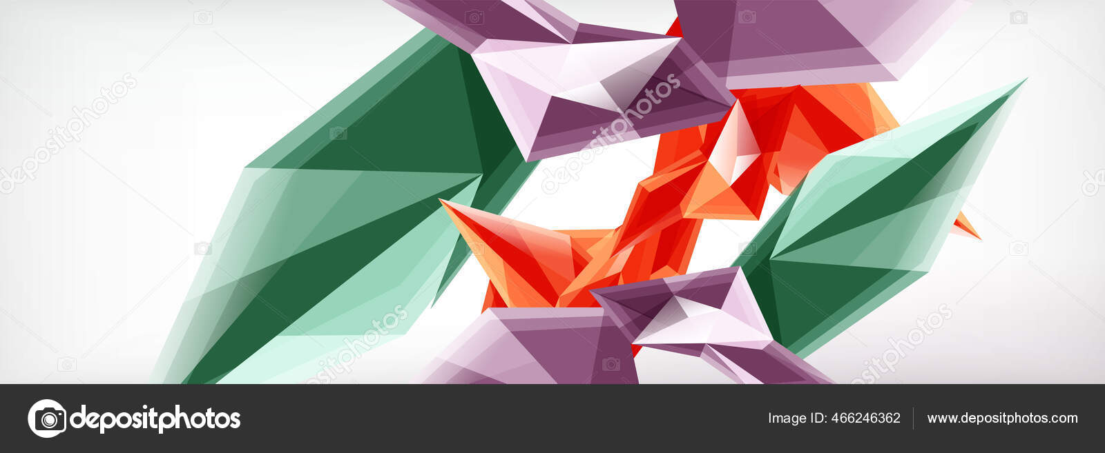 Vector 3d triangles and pyramids abstract background for business or ...