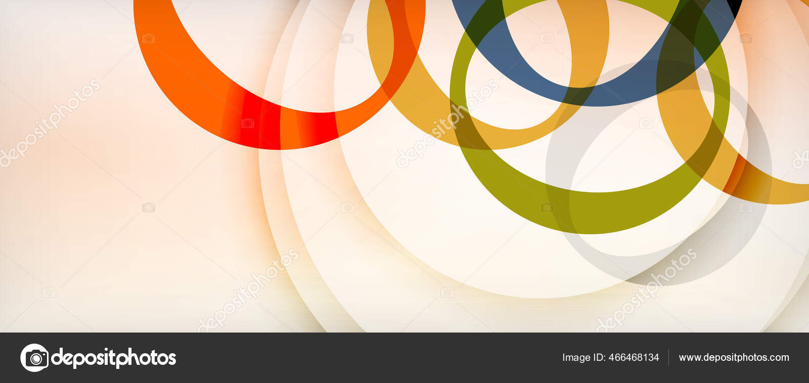 Ring geometric shapes, o letter repetition wallpaper. Abstract ...