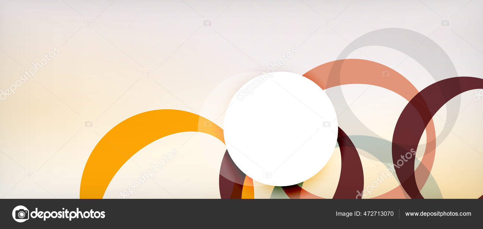 Ring geometric shapes, o letter repetition wallpaper. Abstract ...