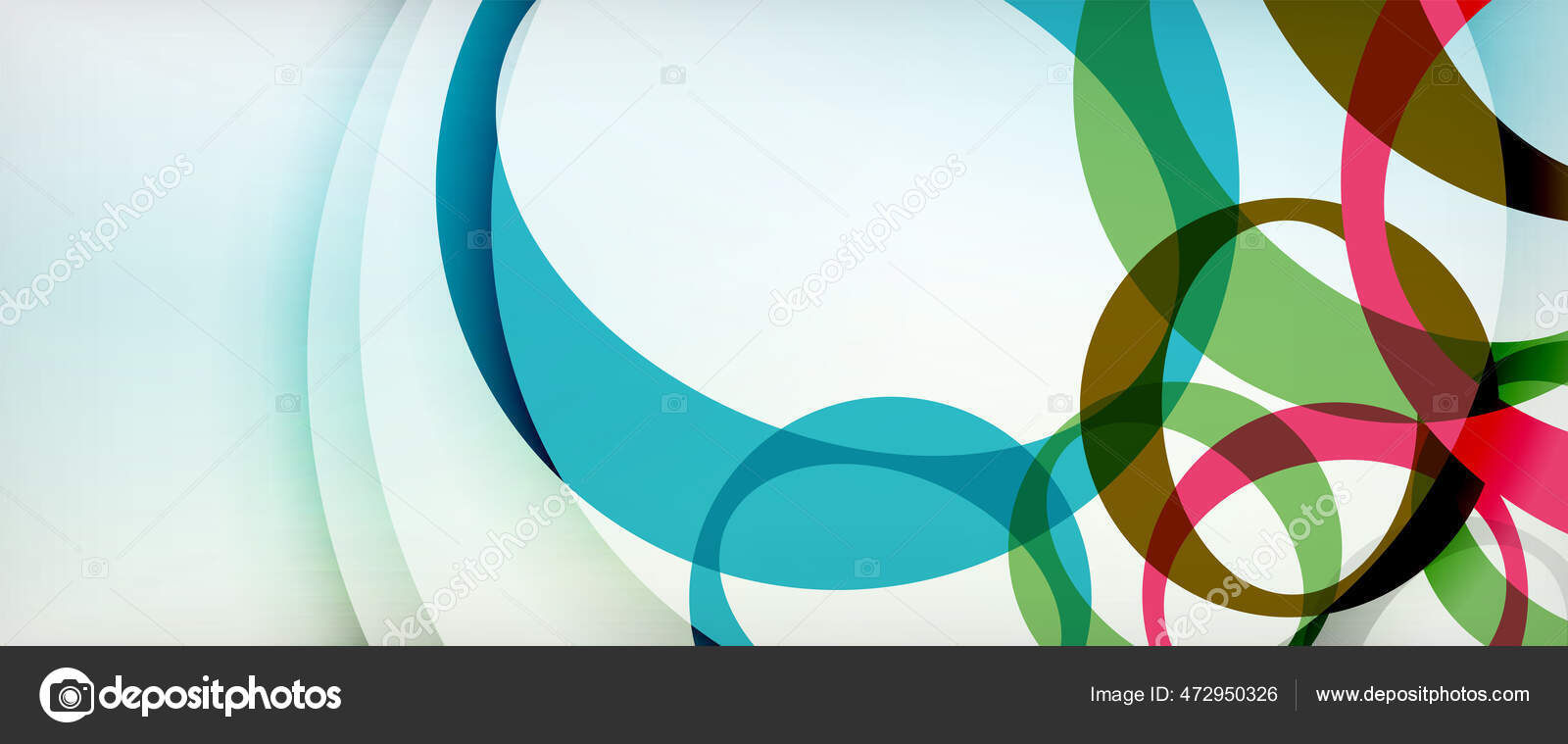 Ring geometric shapes, o letter repetition wallpaper. Abstract ...