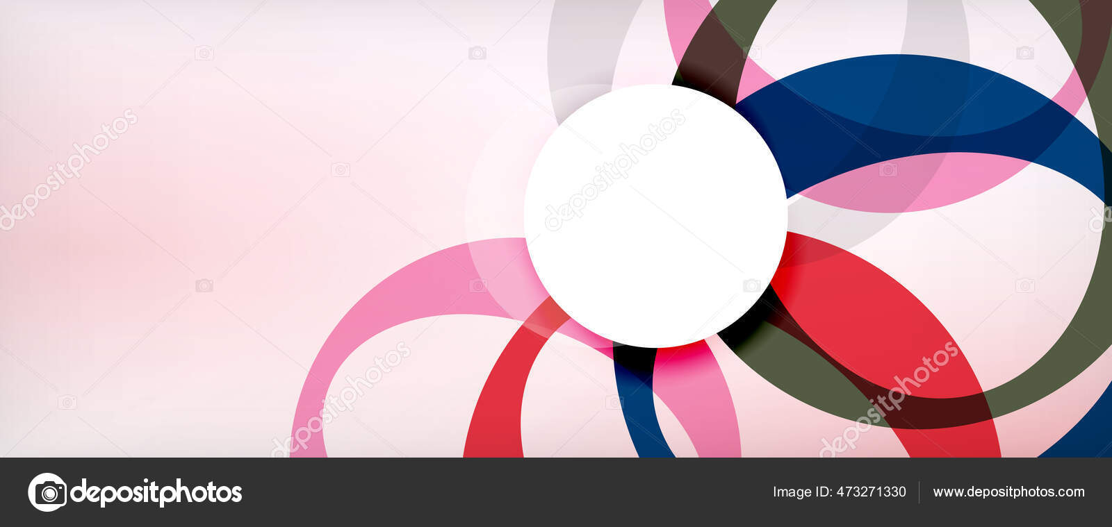 Ring geometric shapes, o letter repetition wallpaper. Abstract ...