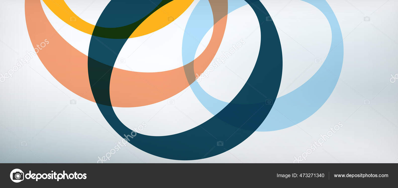 Ring geometric shapes, o letter repetition wallpaper. Abstract ...