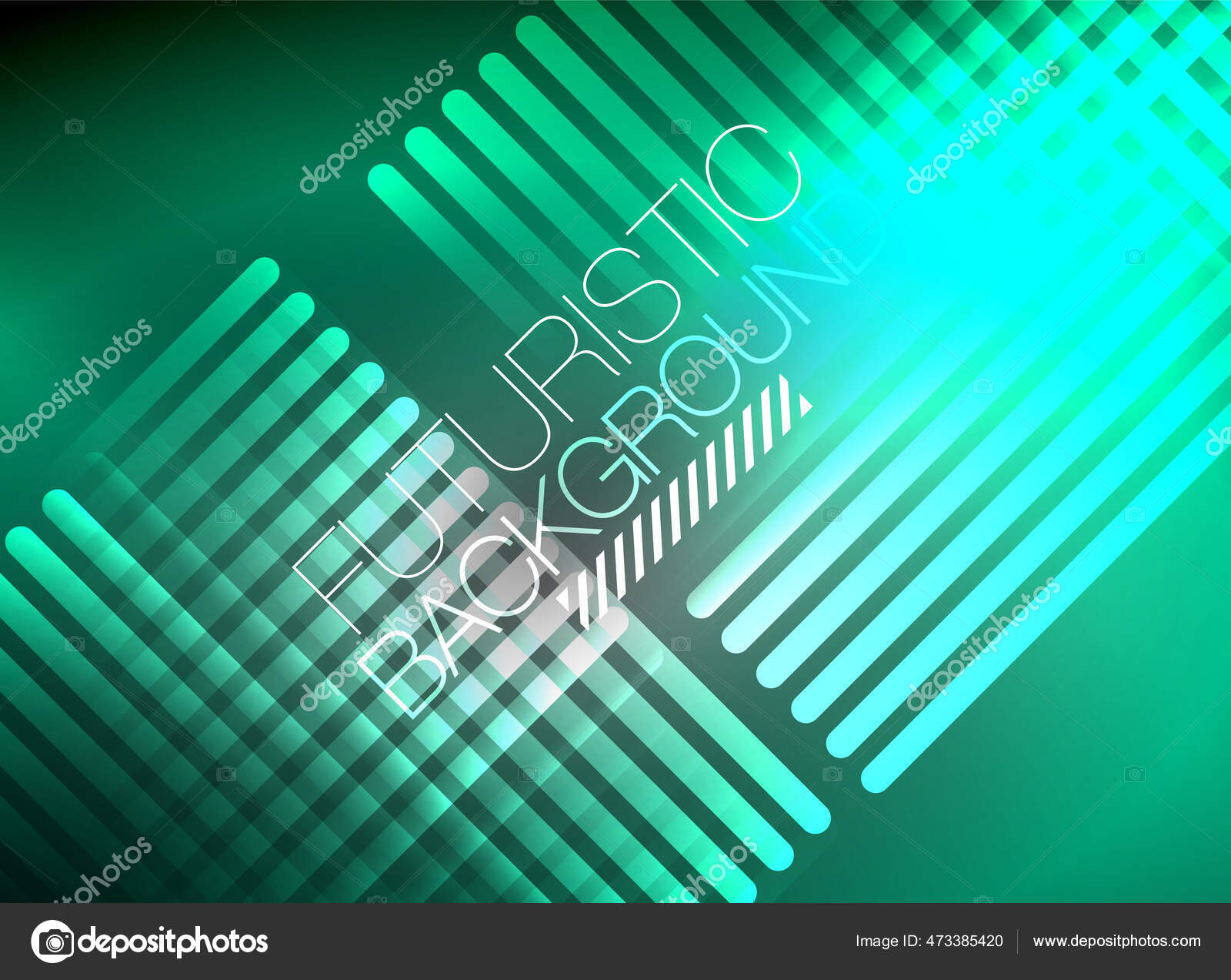 Bright neon color techno abstract background, shiny glowing neon lines ...