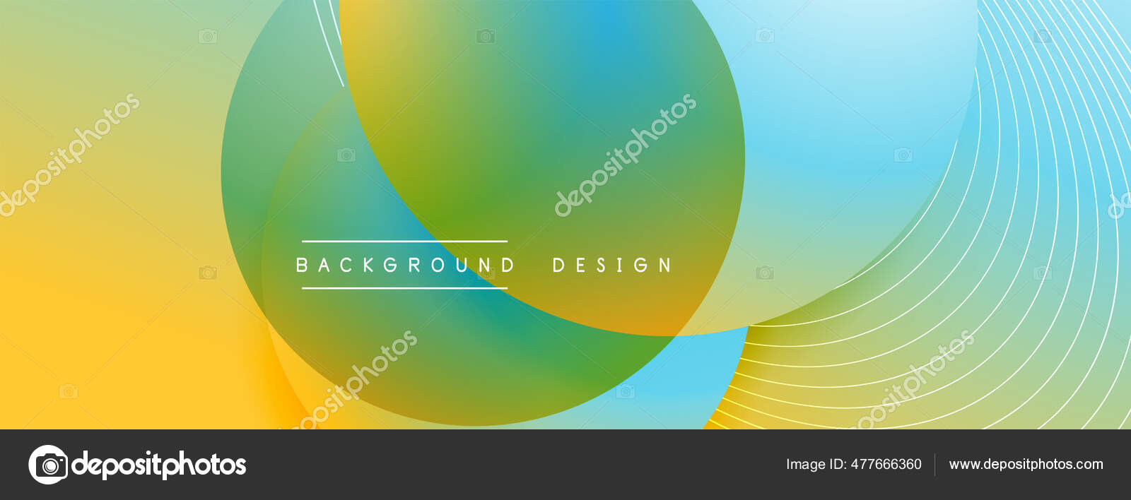 Gradient circles with shadows. Vector techno abstract background. Modern overlapping forms ...
