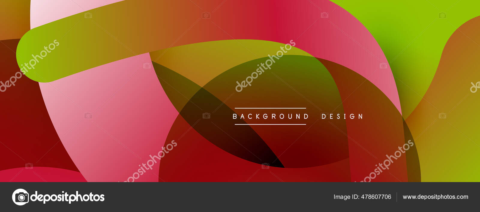 Abstract overlapping lines and circles geometric background with gradient colors Stock Vector ...