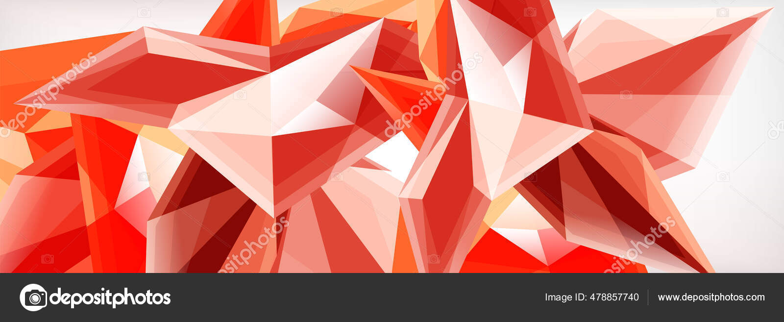 Vector 3d triangles and pyramids abstract background for business or ...