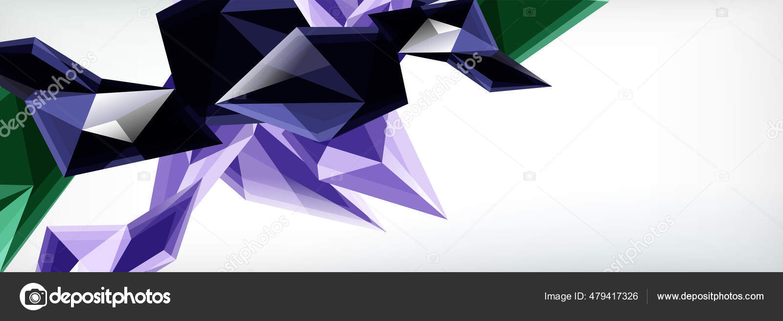 Vector 3d triangles and pyramids abstract background for business or ...