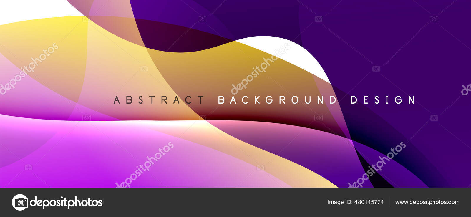 Trendy simple fluid color gradient abstract background with dynamic wave line effect. Vector ...