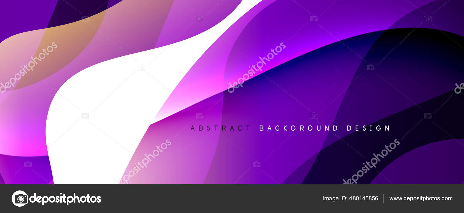 Trendy simple fluid color gradient abstract background with dynamic wave line effect. Vector ...