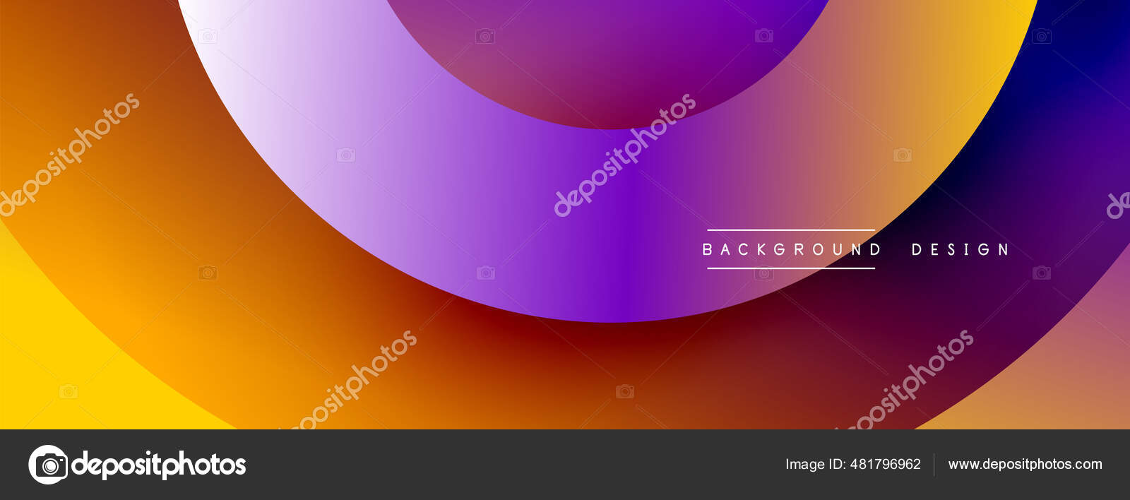 Abstract overlapping lines and circles geometric background with gradient colors Stock Vector ...