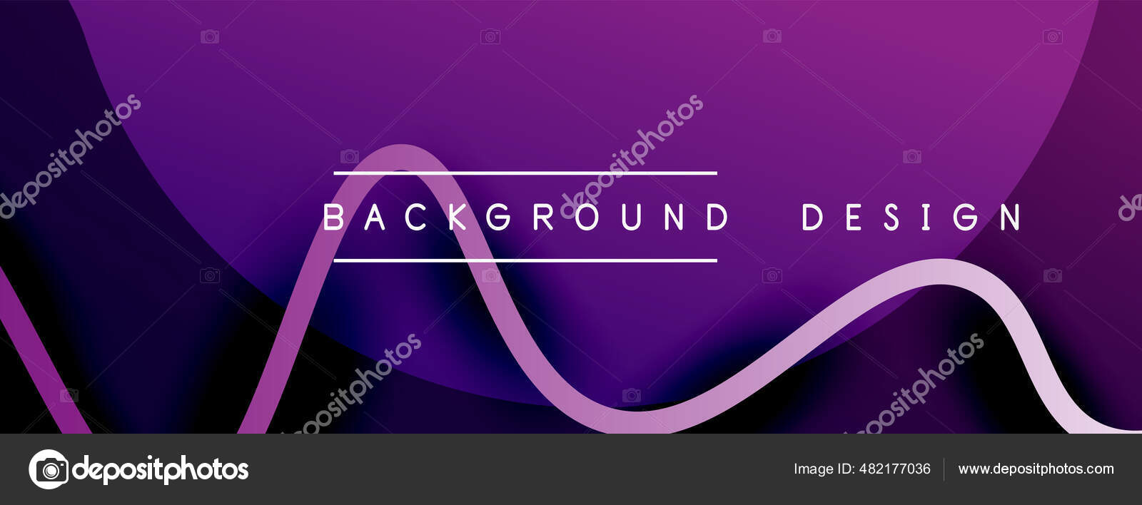 Fondo de gradiente abstracto con línea de onda con efecto sombra ...