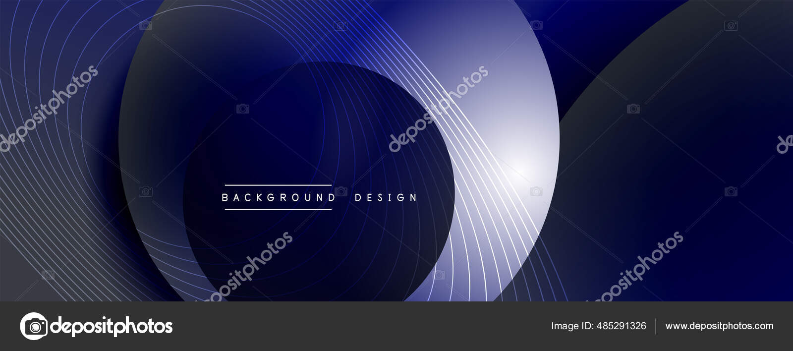 Gradient circles with shadows. Vector techno abstract background. Modern overlapping forms ...