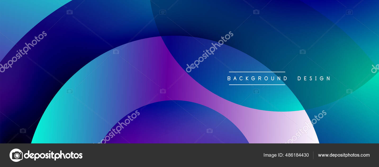 Abstract overlapping lines and circles geometric background with gradient colors Stock Vector by ...