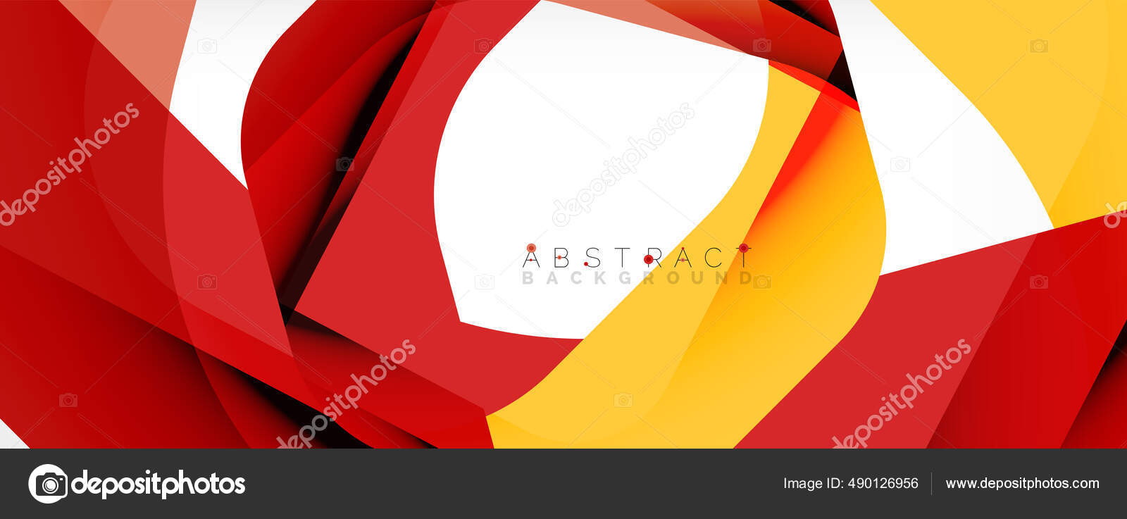 Minimal abstract background - color overlapping shapes on white with ...