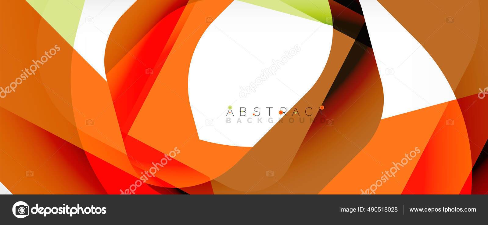 Minimal abstract background - color overlapping shapes on white with ...