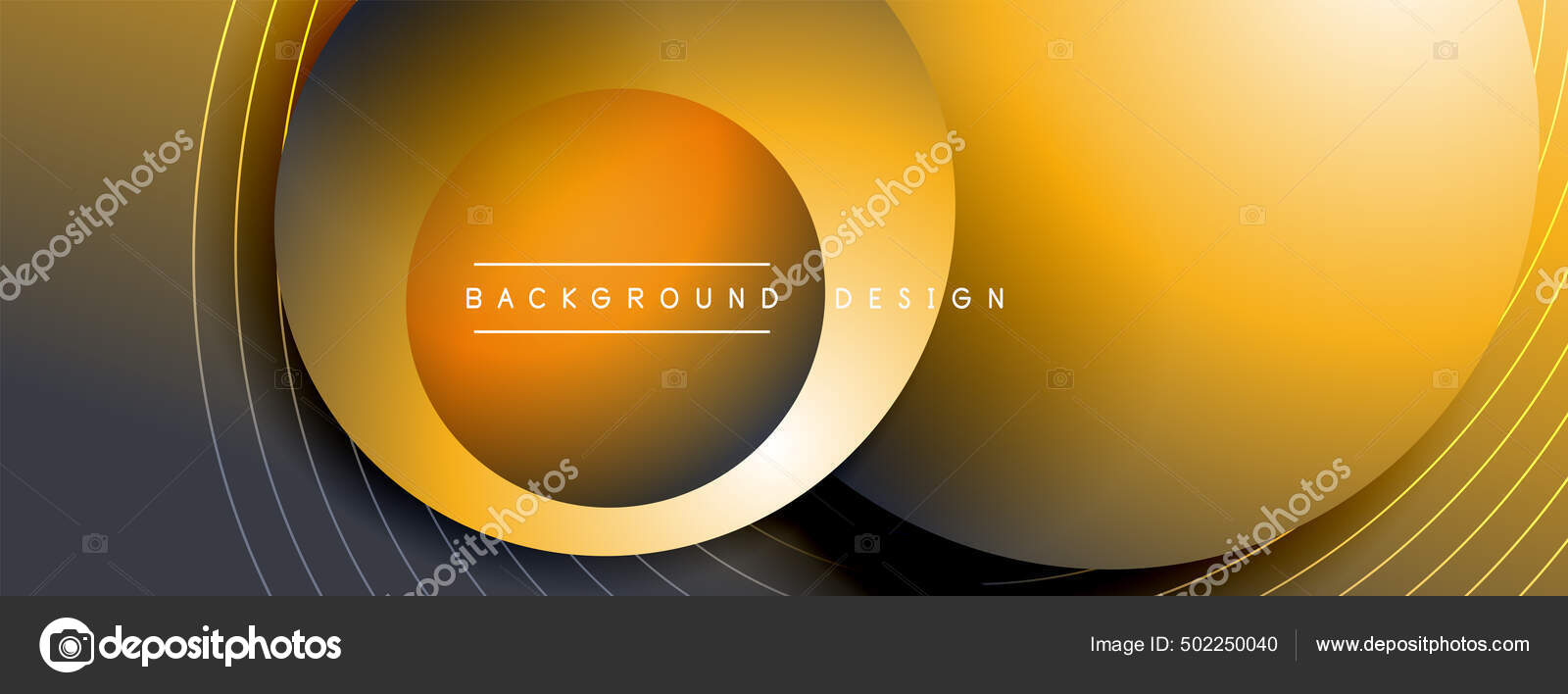 Gradient circles with shadows. Vector techno abstract background. Modern overlapping forms ...