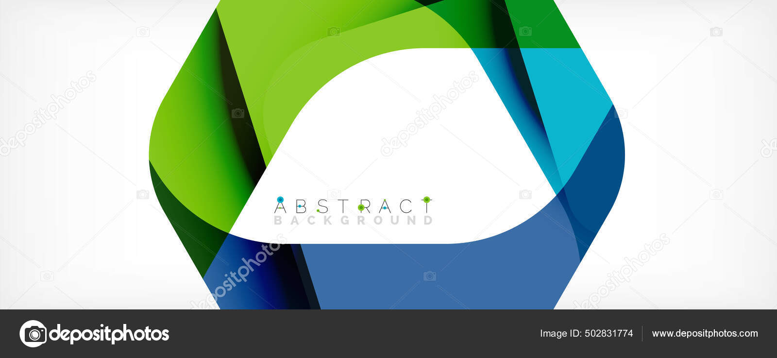 Minimal abstract background - color overlapping shapes on white with ...
