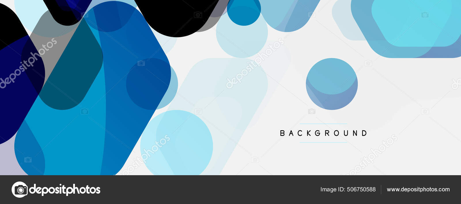 Color bubbles and rounded geometric shapes on white. Vector geometric ...