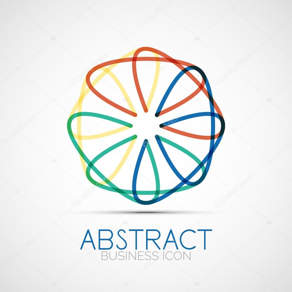 Line design loop logo Stock Vector Image by ©akomov #54226699