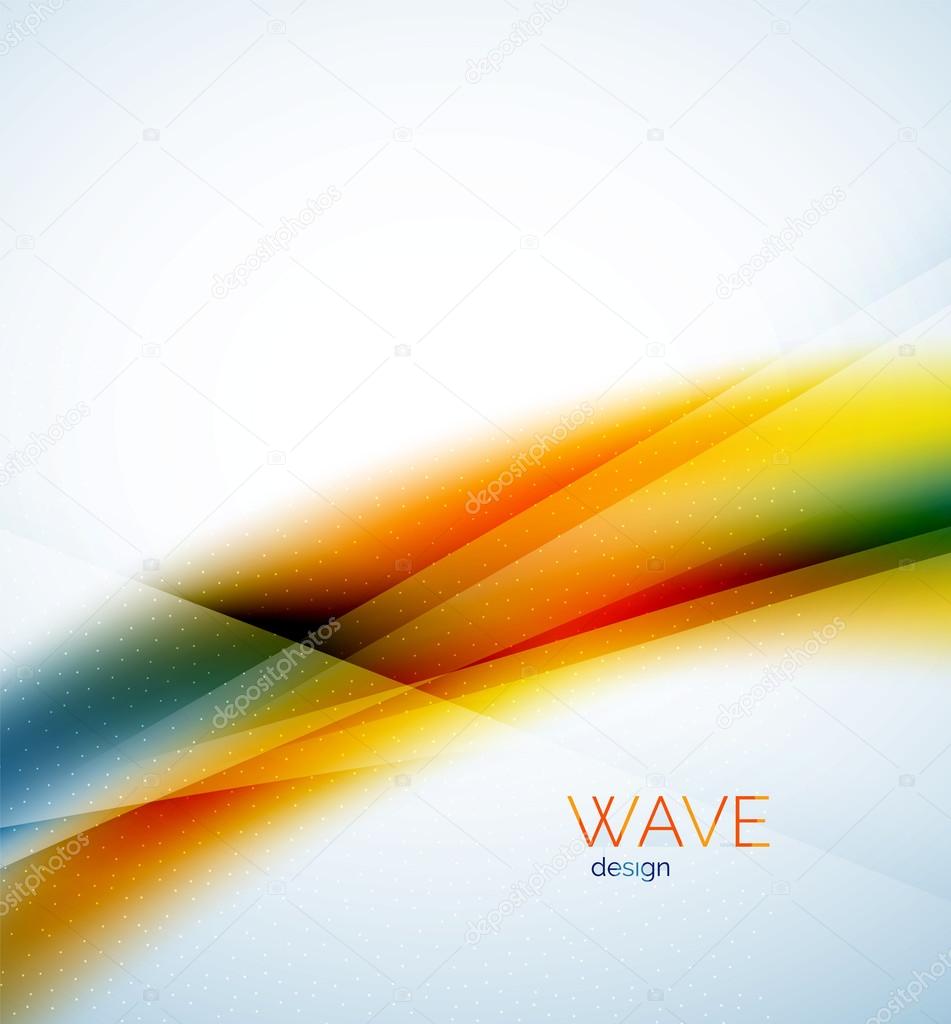 Flowing wave of blending colors Stock Vector by ©akomov 54313669