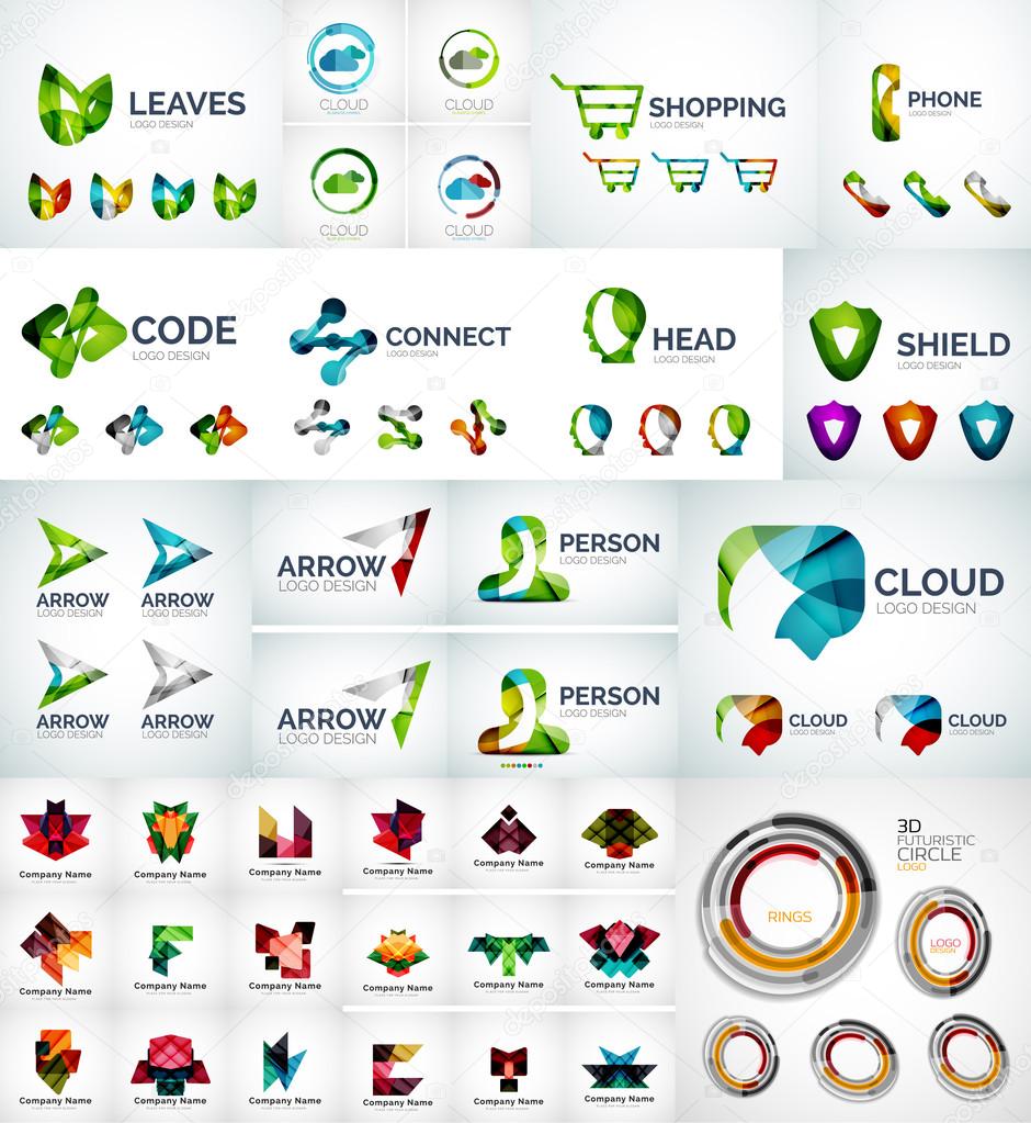 Abstract company logo collection Stock Vector Image by ©akomov #56612643