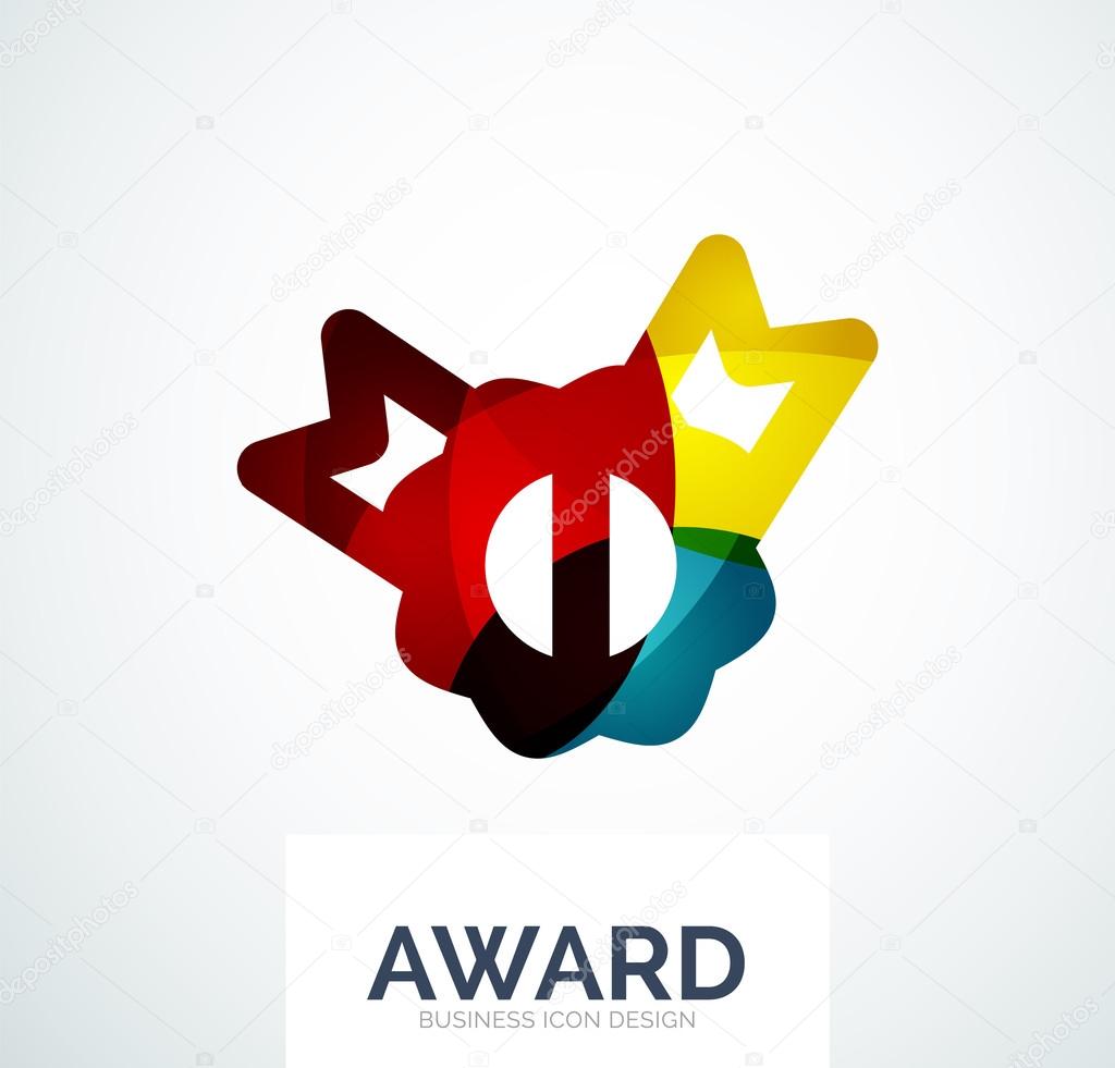 Colorful award business logo Stock Vector by ©akomov 60157929