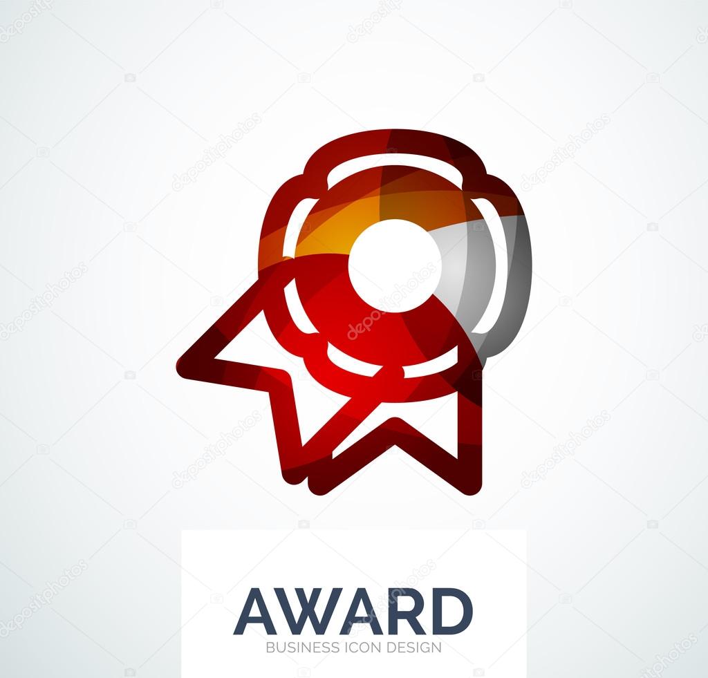 Colorful award business logo Stock Vector Image by ©akomov #63187315