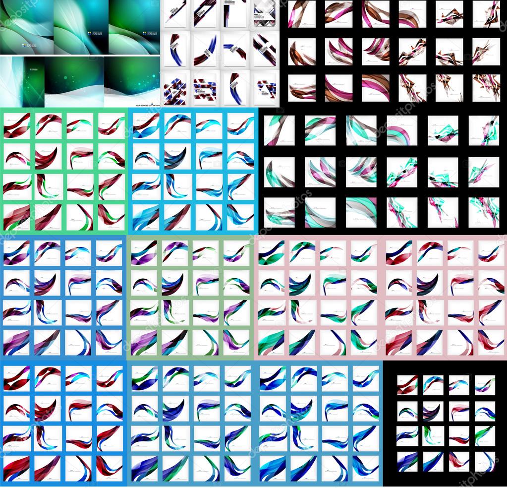 Mega set of abstract backgrounds Stock Vector Image by ©akomov #65617013