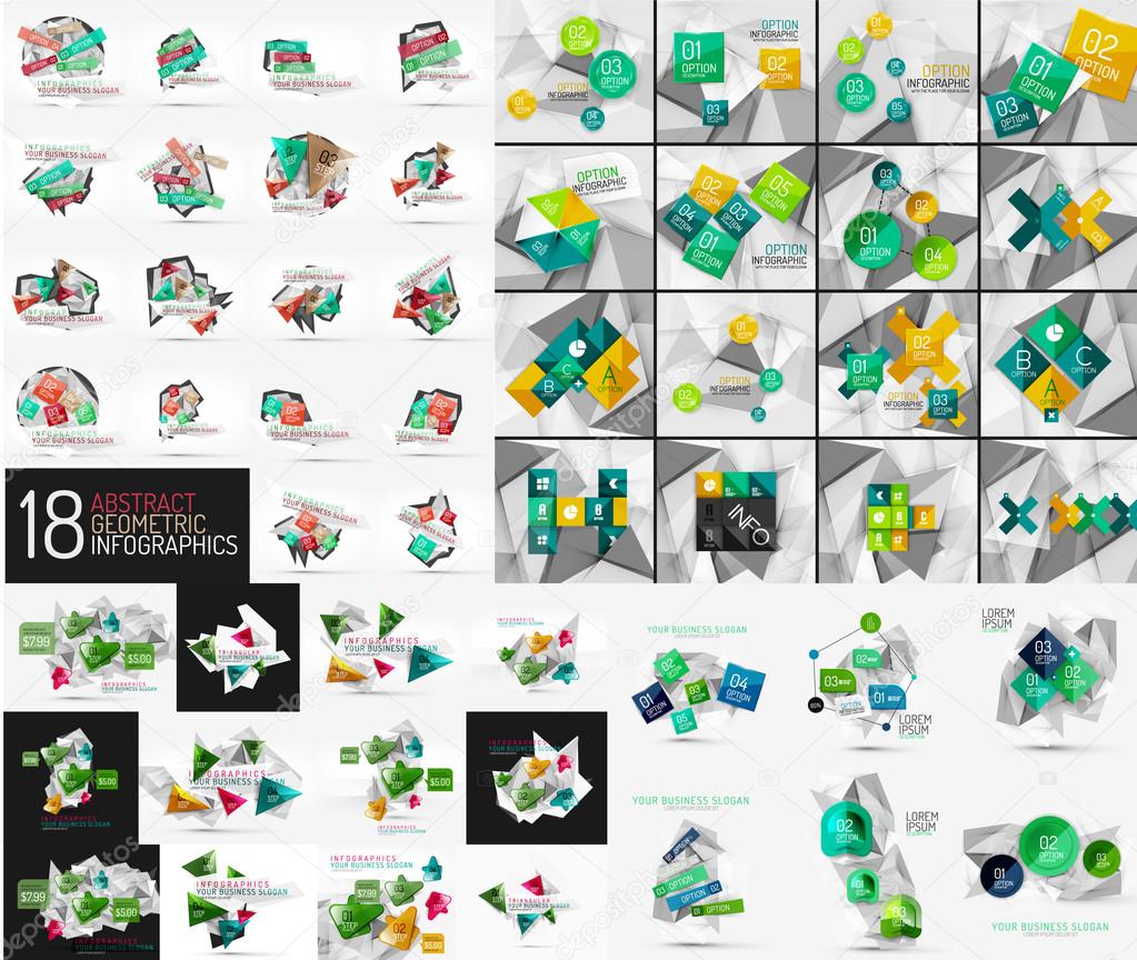 Mega set of infographic templates Stock Vector by ©akomov 68453883