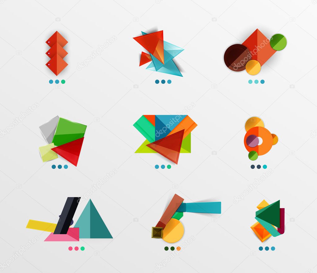 Blank geometric layouts Stock Vector by ©akomov 70286007