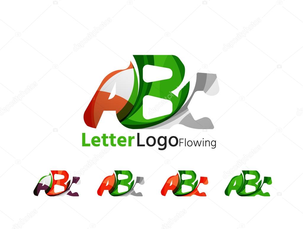 Abc company logo set. Vector illustration. Stock Vector Image by ...