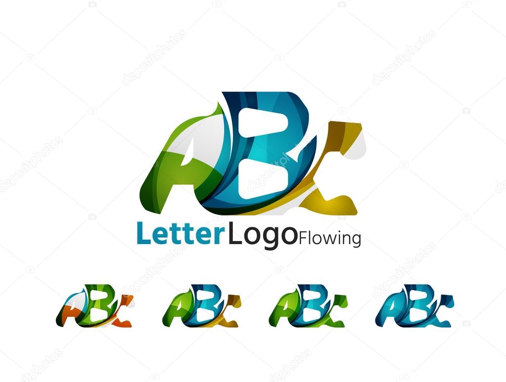 Abc company logo set. Vector illustration. Stock Vector Image by ...