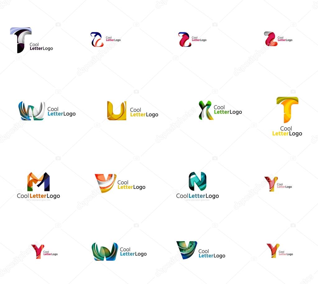 Set of universal company logo ideas, Stock Vector by ©akomov 75268219