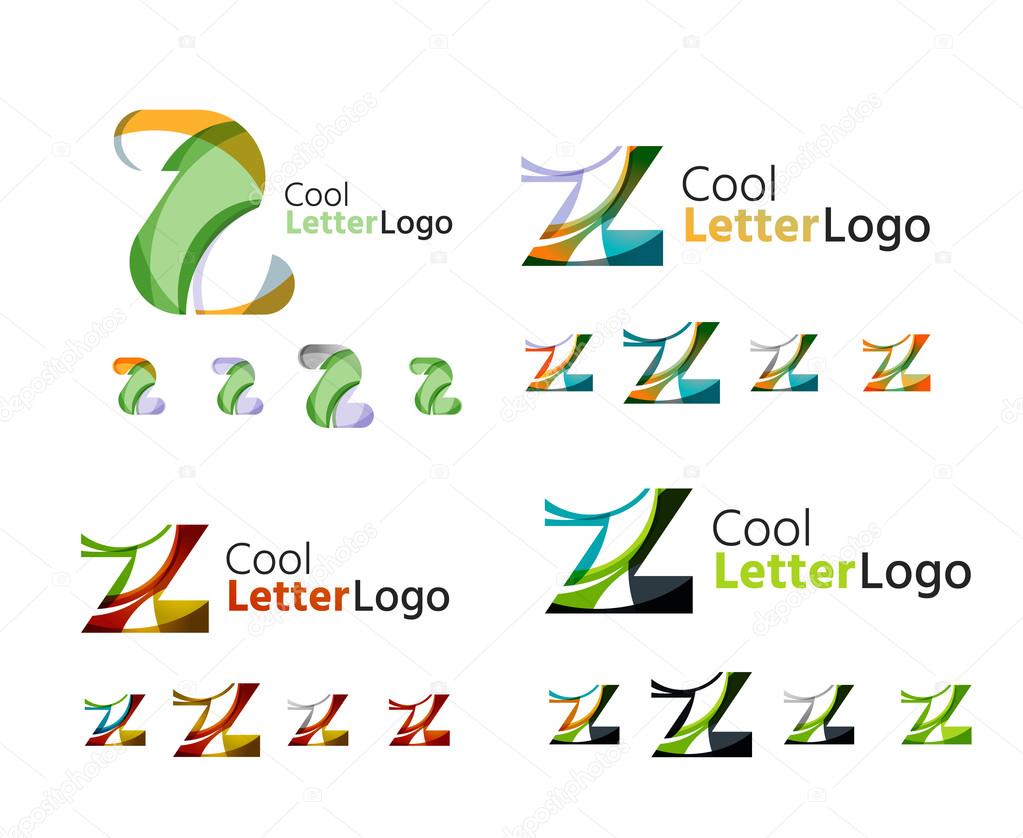 Letter business emblem collection ⬇ Vector Image by © akomov | Vector ...