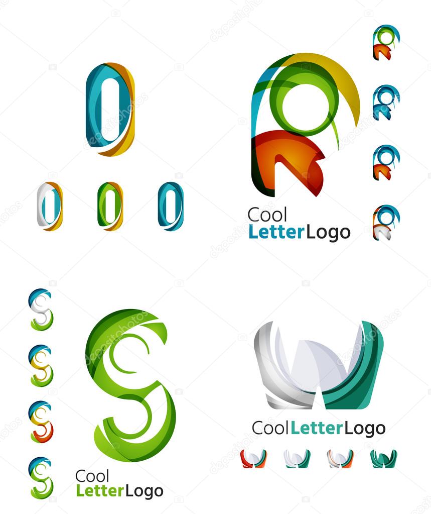 Letter business emblem collection Stock Vector by ©akomov 75720149