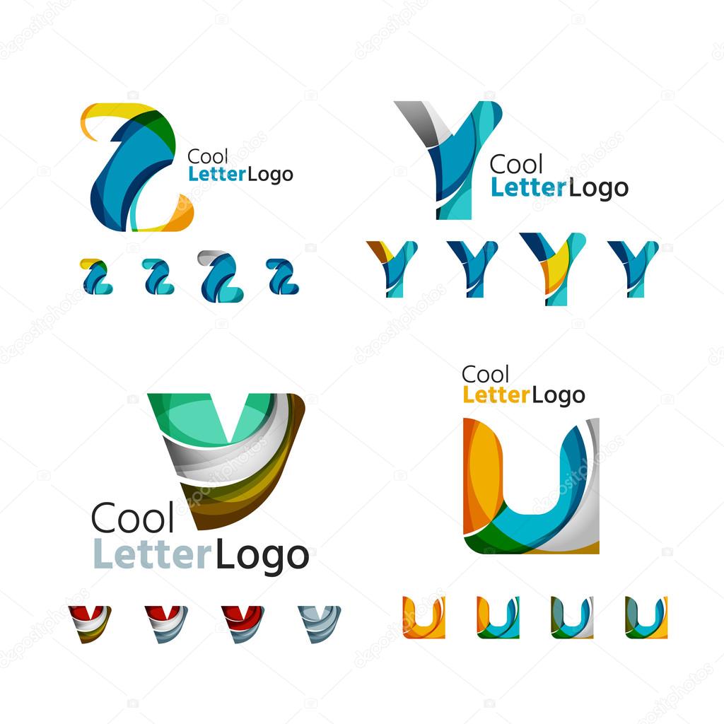 Letter business emblem collection Stock Vector by ©akomov 75806855