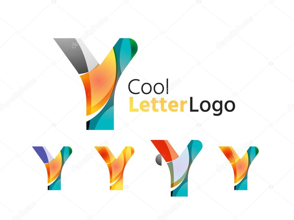 Set of abstract Y letter company logos. Stock Vector by ©akomov 76331031