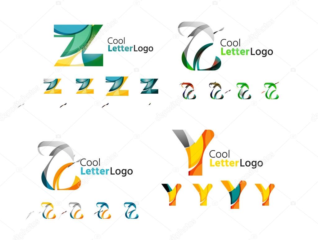 Letter business emblem collection Stock Vector by ©akomov 77042521