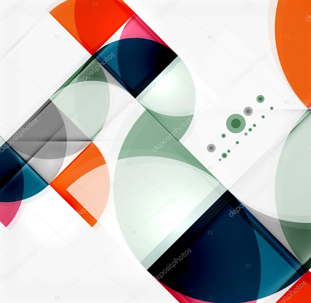 Semicircle triangle pattern Stock Vector by ©akomov 78264752